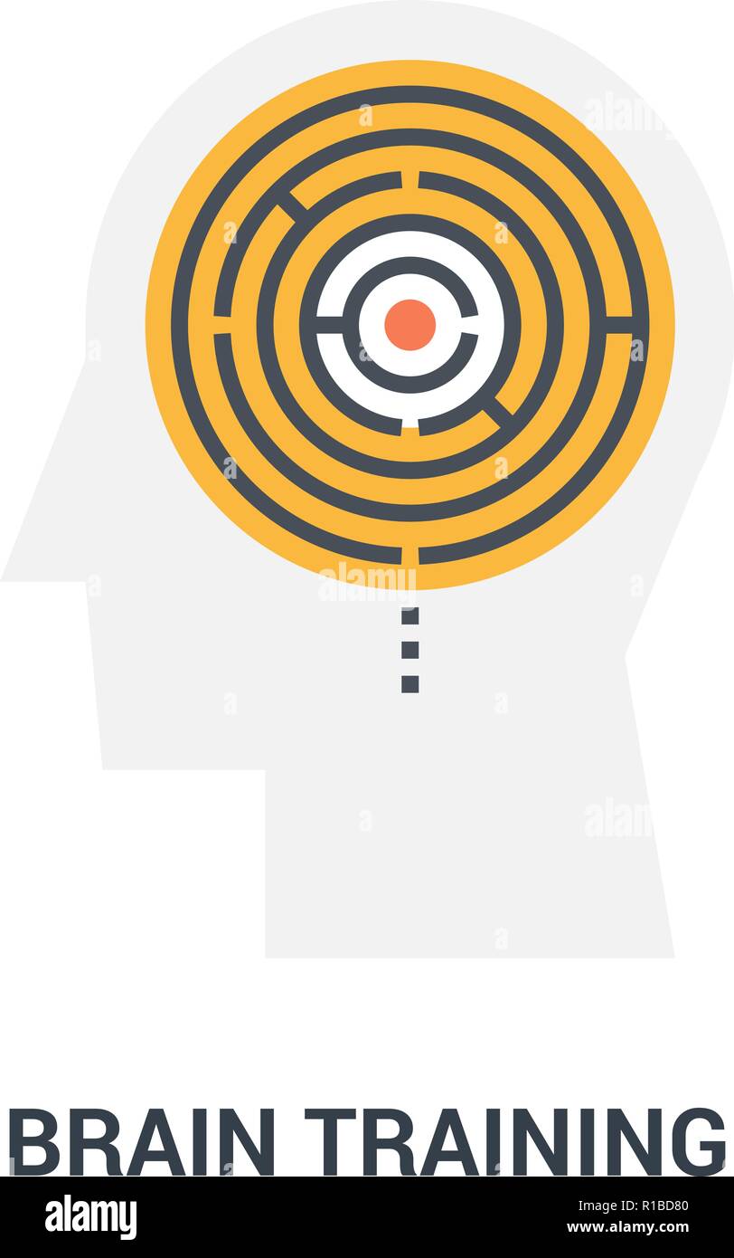 brain training icon concept Stock Vector Image & Art - Alamy