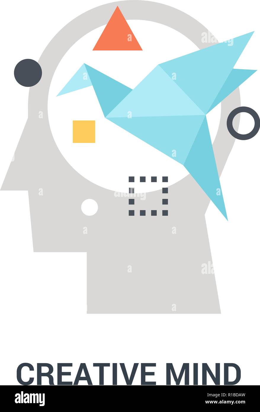 creative mind icon concept Stock Vector Image & Art - Alamy