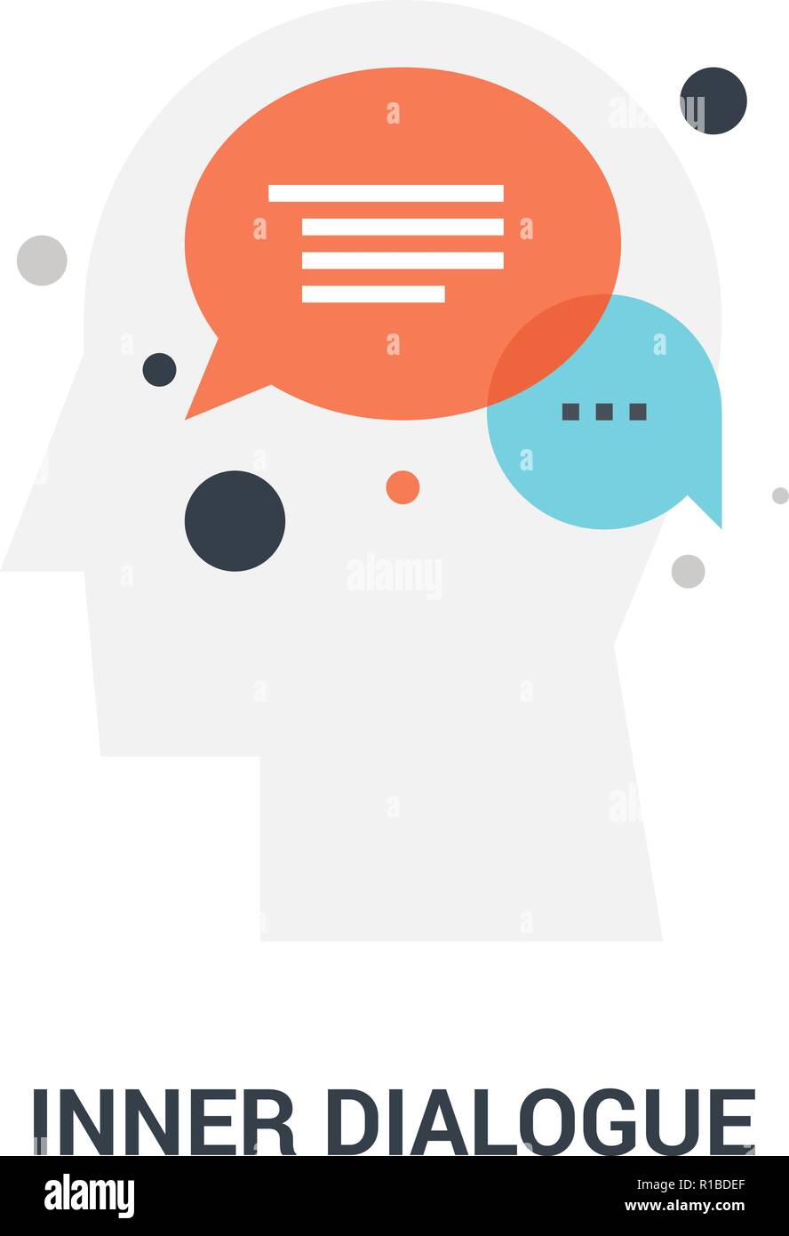 inner dialogue icon concept Stock Vector Image & Art - Alamy