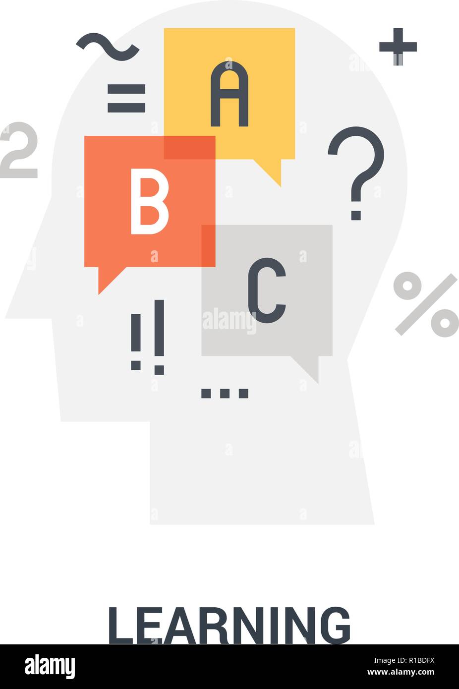 learning icon concept Stock Vector Image & Art - Alamy