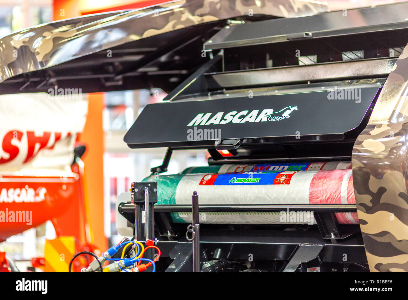 Bologna, Italy. 10th November, 2018. light is enlightening sign. The ...