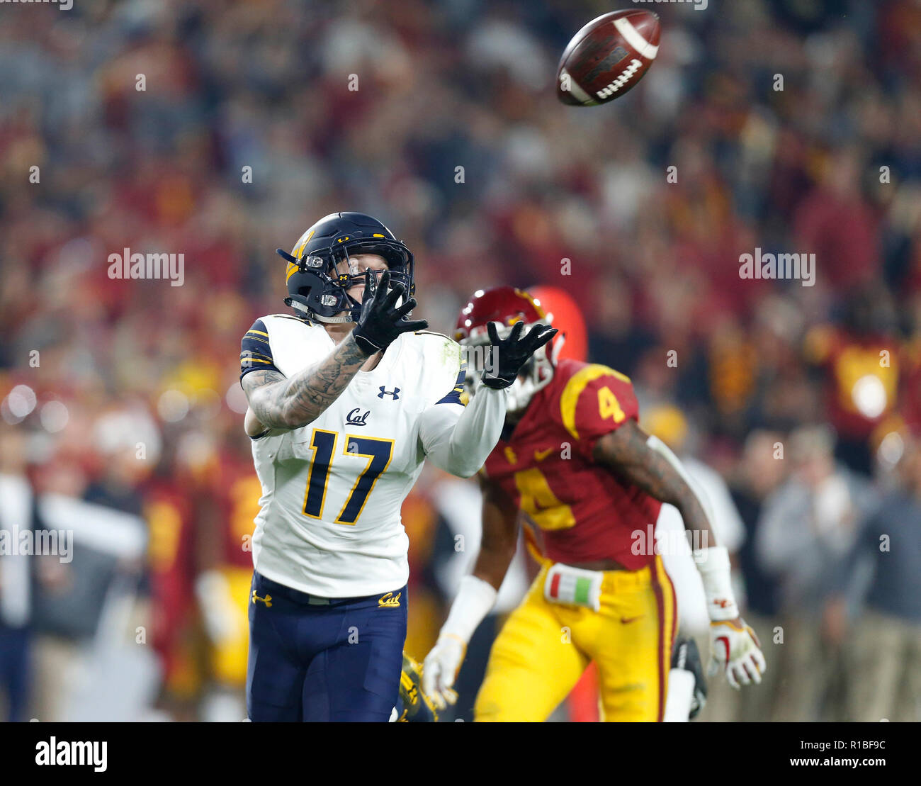 November 10, 2018 California Golden Bears wide receiver Vic Wharton III ...