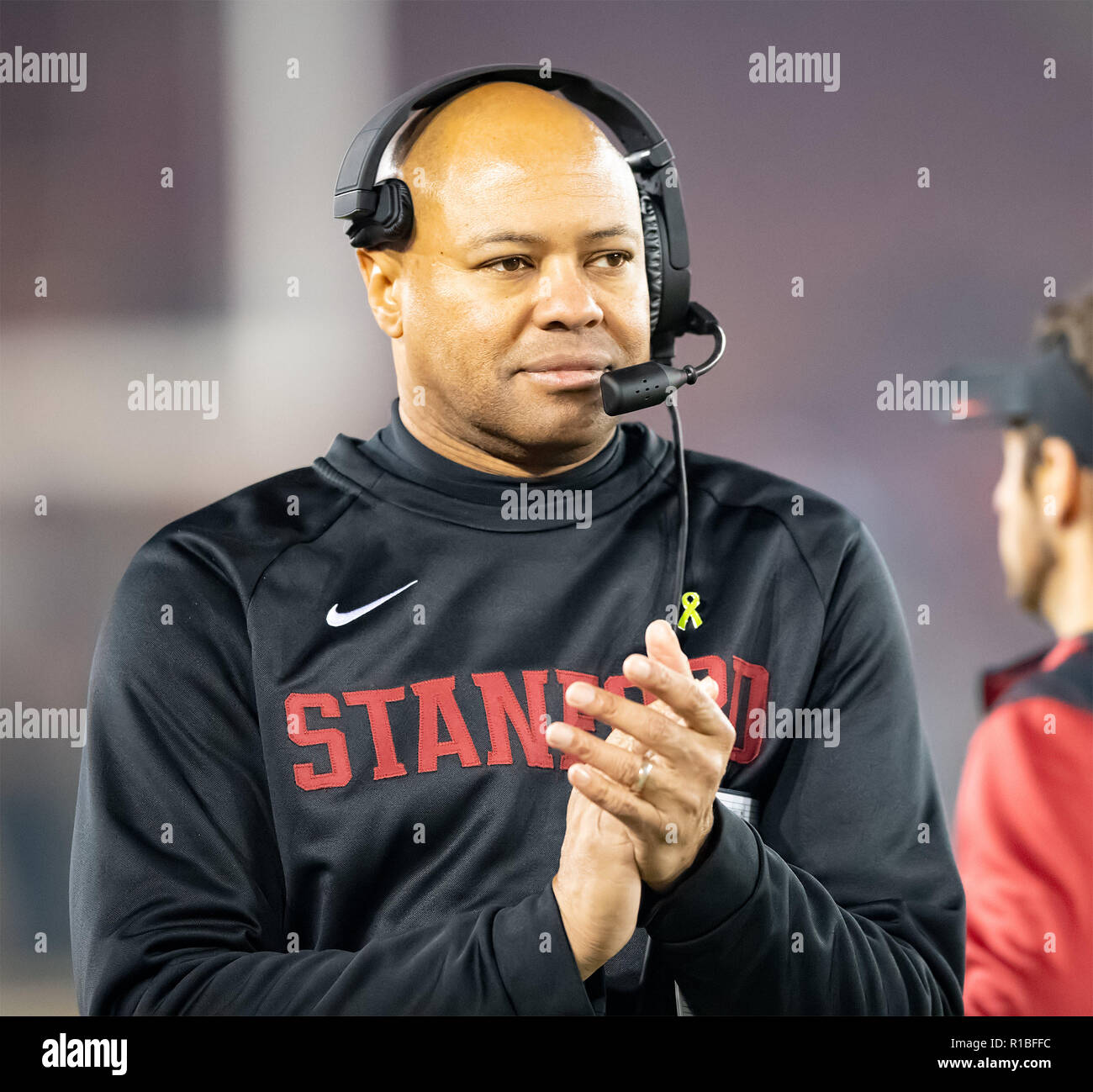 Stanford, California, USA. 10th Nov, 2018. Stanford Cardinal head coach ...