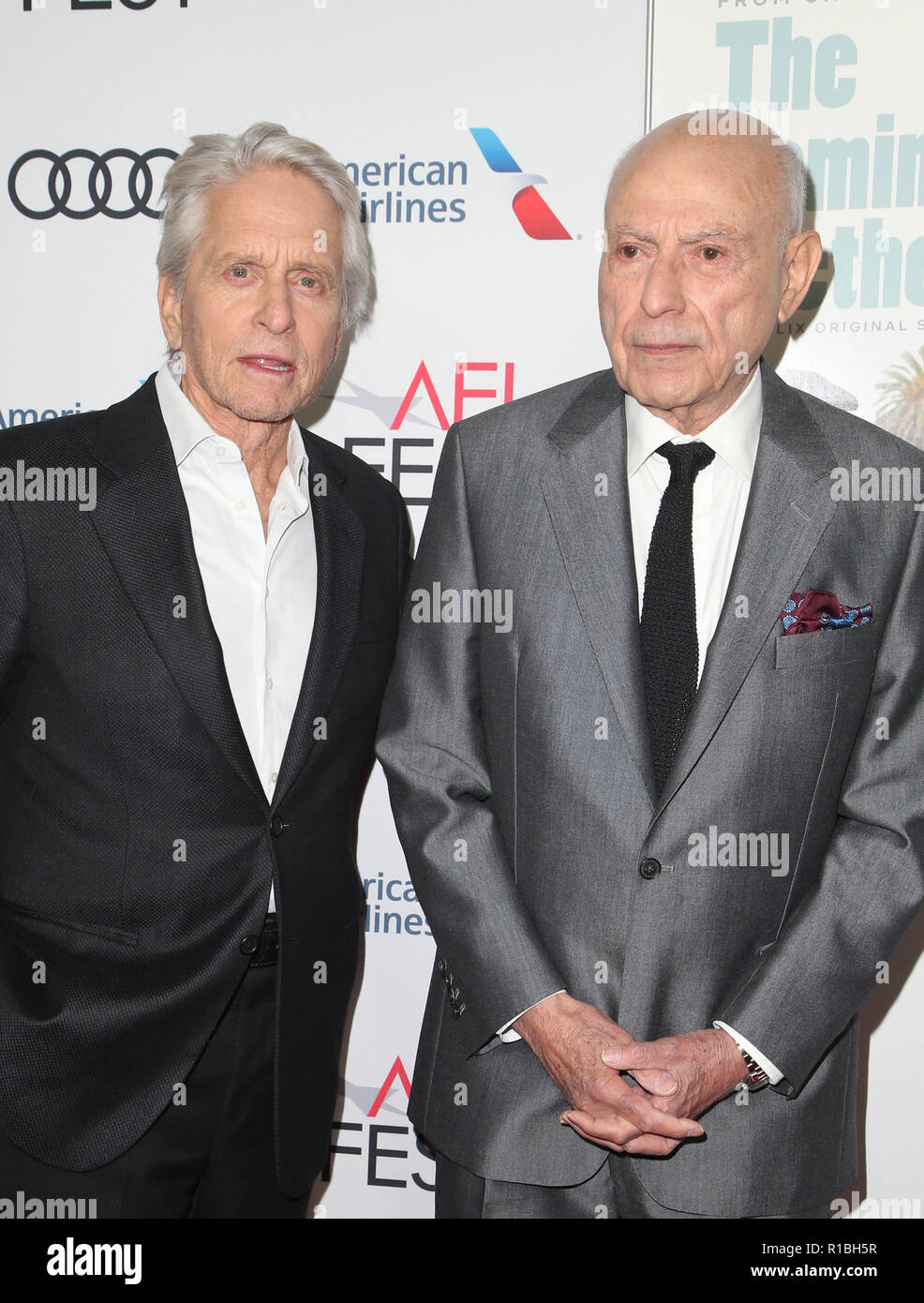 Hollywood, Ca. 10th Nov, 2018. Michael Douglas, Alan Arkin, at the AFI ...