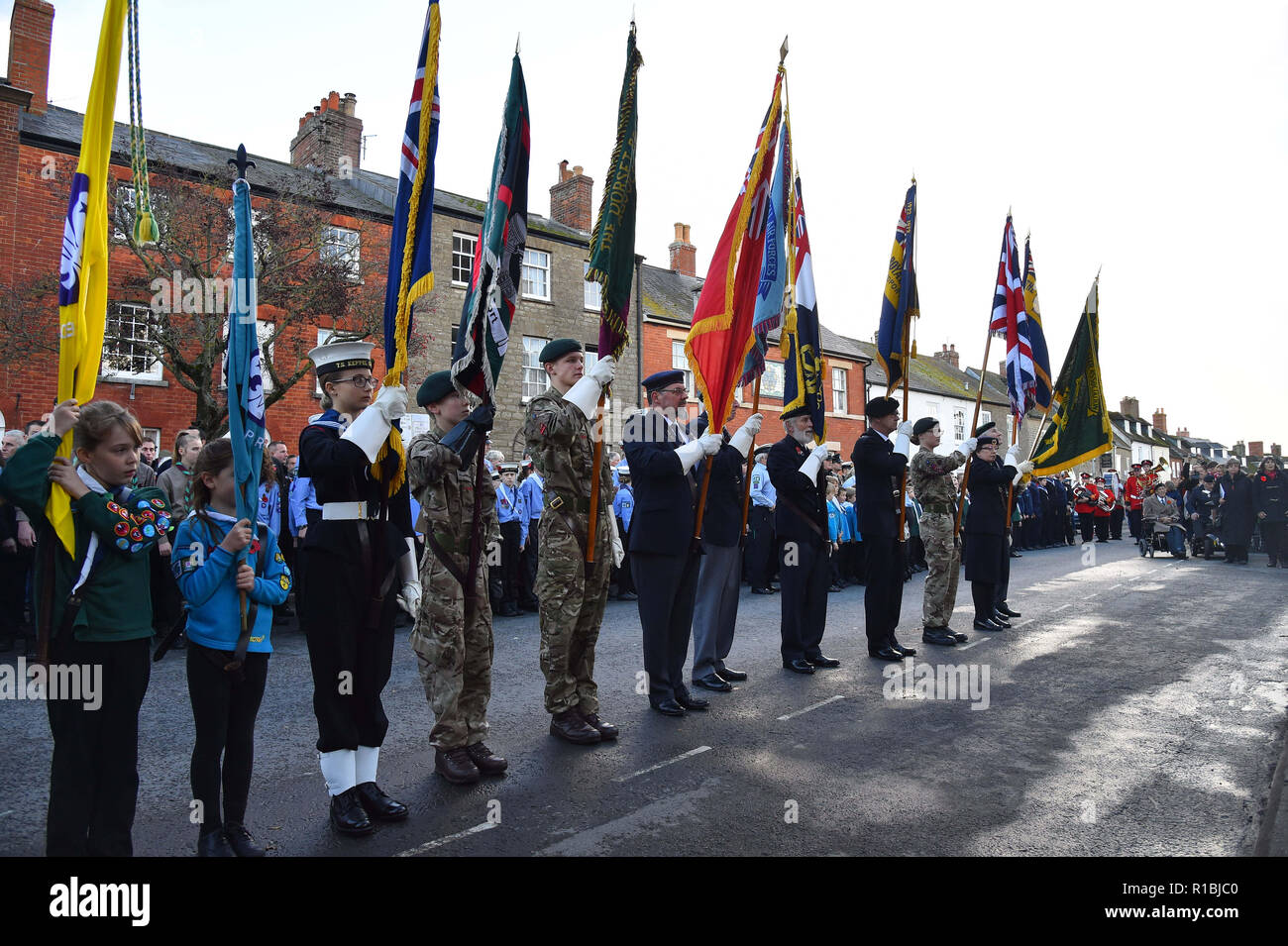 Royal british legion standard bearers hi-res stock photography and ...