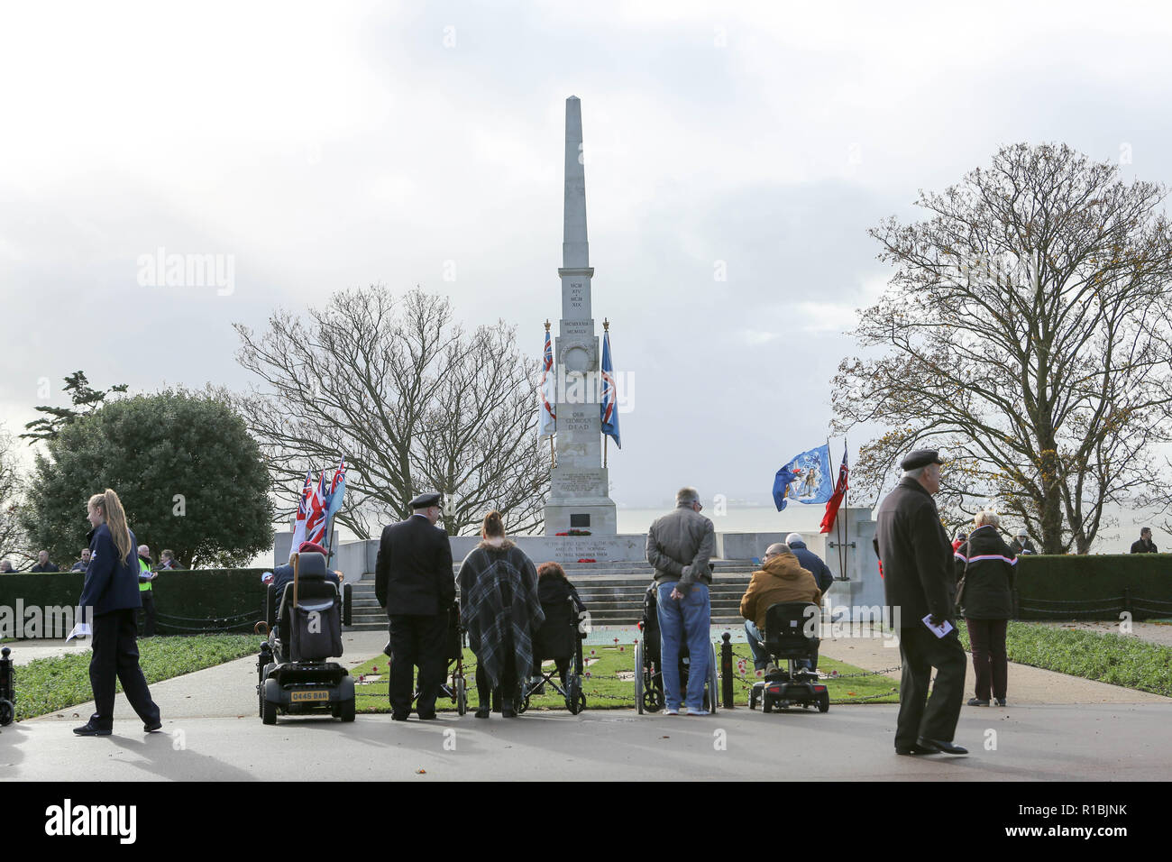 Southend on Sea, UK. 11th Nov, 2018. The Parade starts at Prittlewell ...