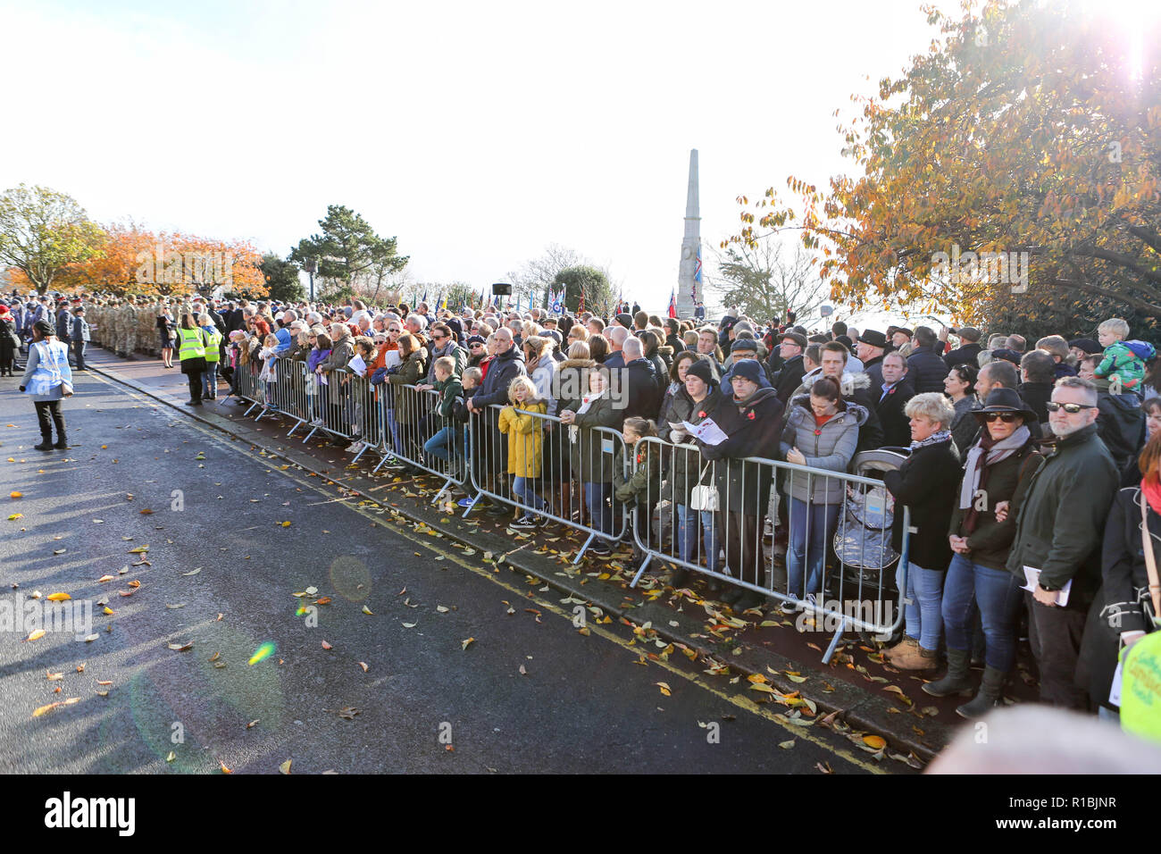 Southend on Sea, UK. 11th Nov, 2018. The Parade starts at Prittlewell ...