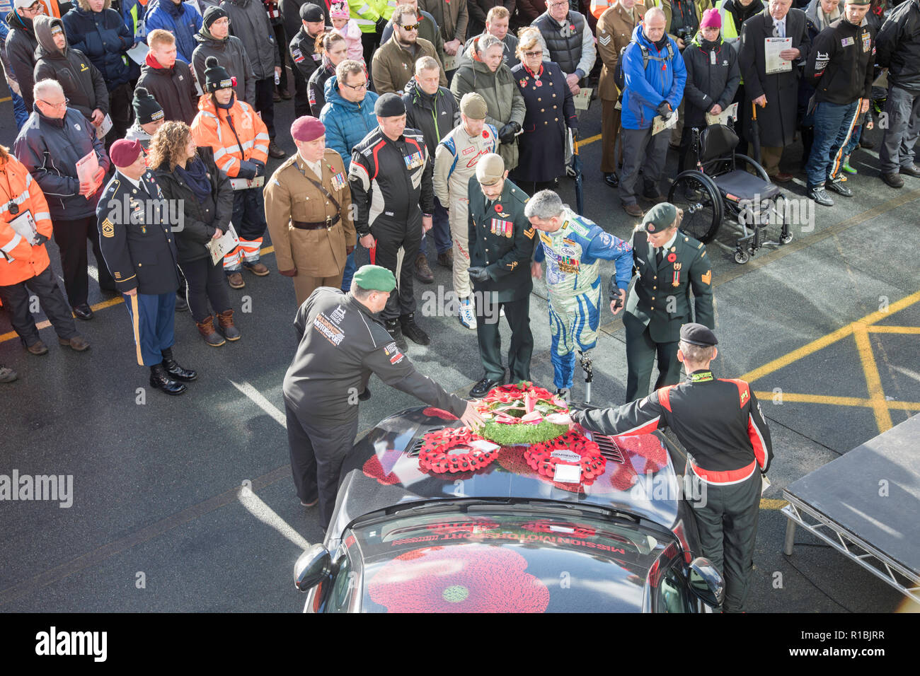 Ty Croes, Anglesey, Wales, UK. 11th Nov, 2018. Remembering the 100th ...