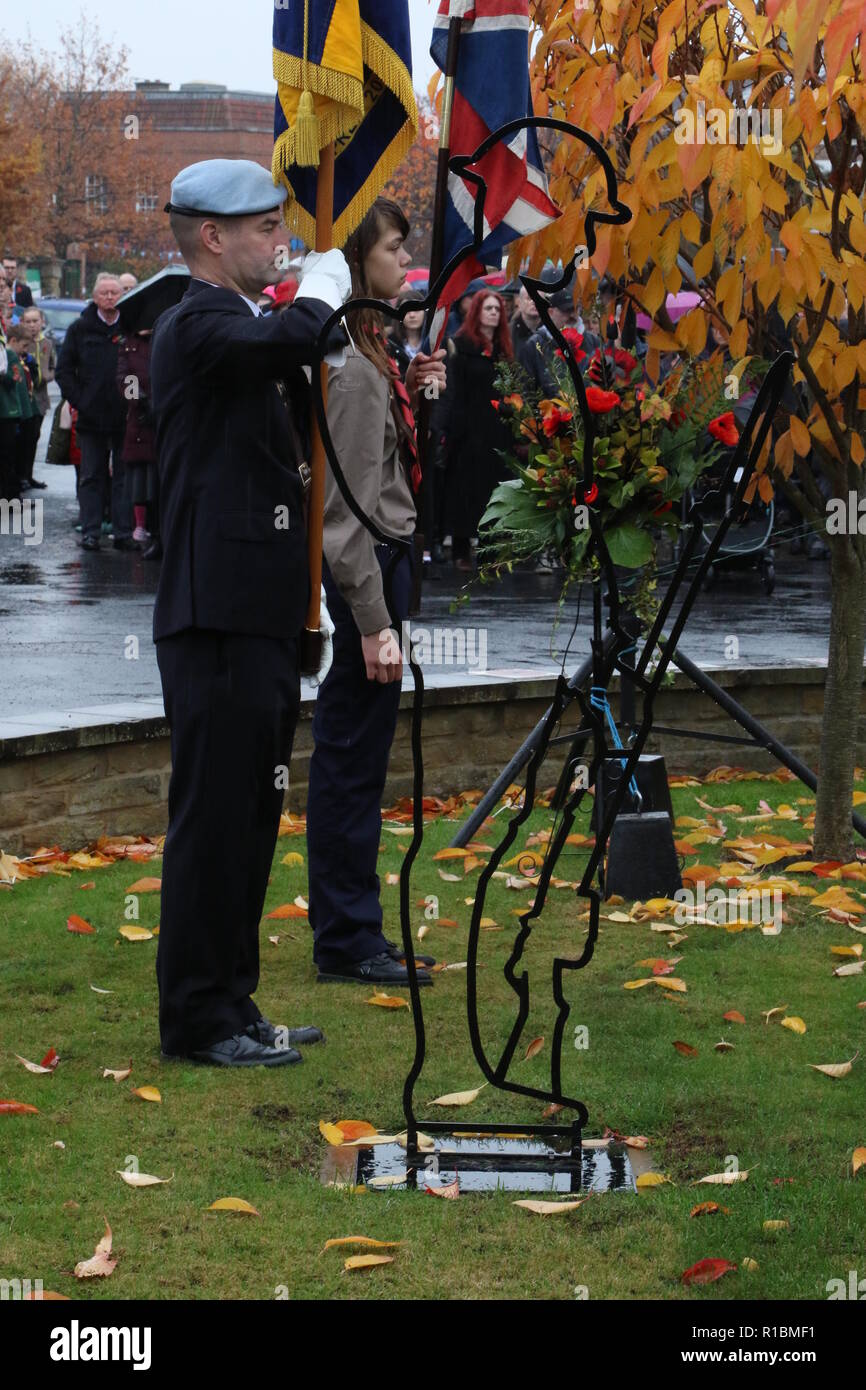 100 Years Armistice Remembrance Day Ceremony in Easingwold Market ...