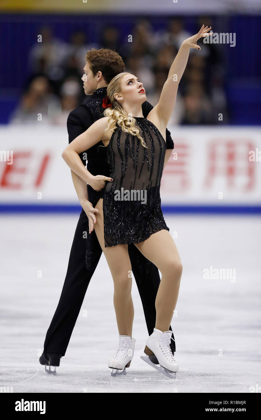 Rachel Parsons & Michael Parson (USA), NOVEMBER 10, 2018 - Figure Skating : ISU Grand Prix of ...