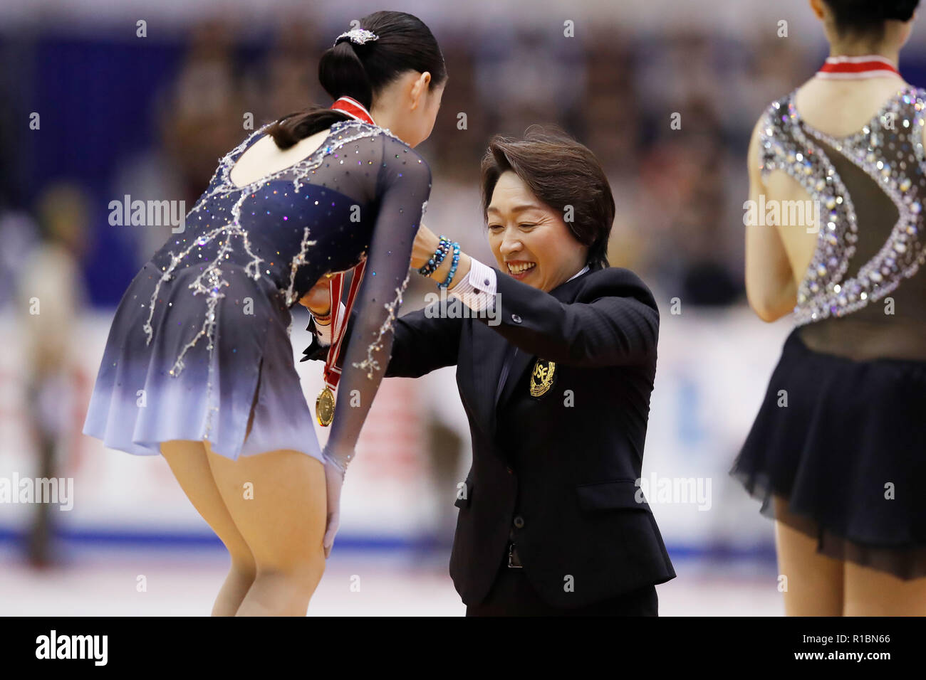 L To R Rika Kihira Jpn Seiko Hashimoto November 10 2018