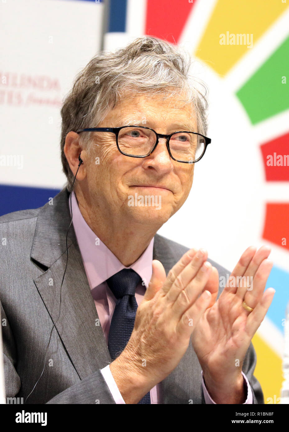 Tokyo, Japan. 9th Nov, 2018. US software giant Microsoft founder Bill ...