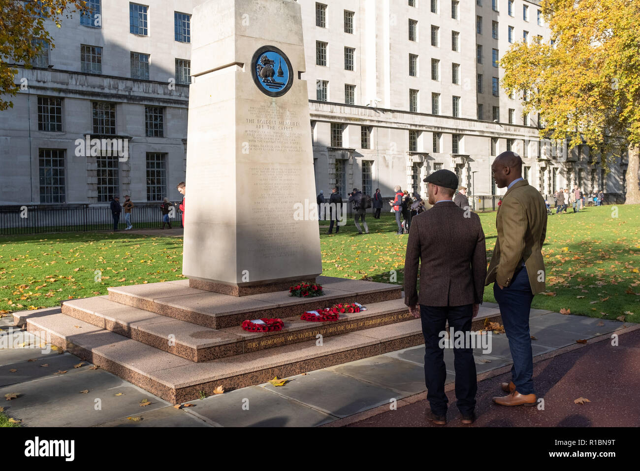 London UK, 11th November 2018: Remembering old comrades at the National ...