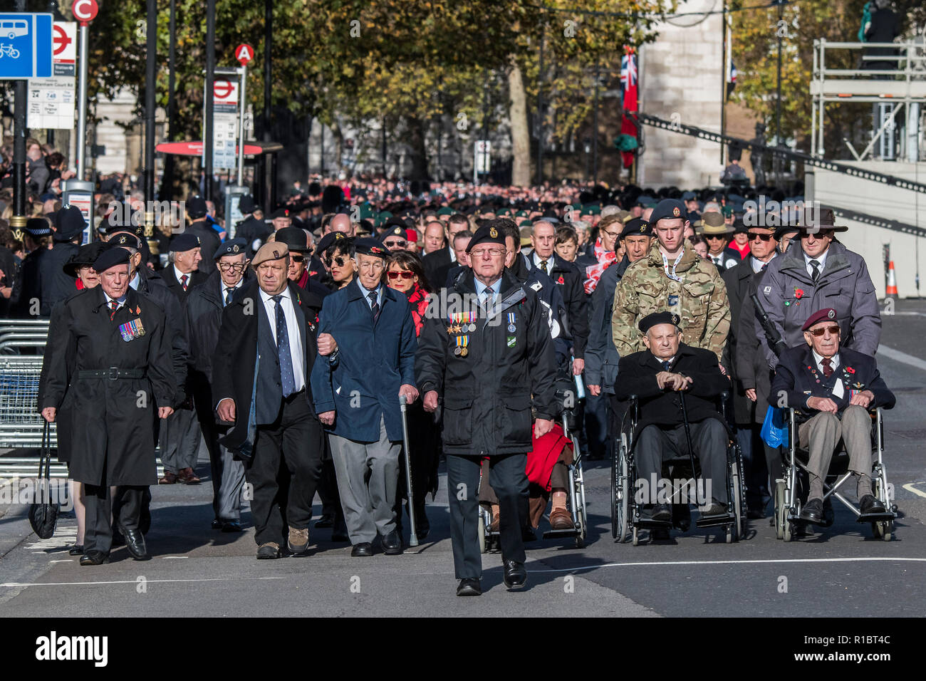 London, UK. 11th Nov 2018. Remembrance Sunday and Armistice Day ...