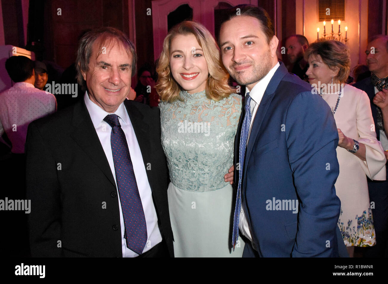 Chris de Burgh, Barbara Obermeier and Dennis Martin at the premiere of ...