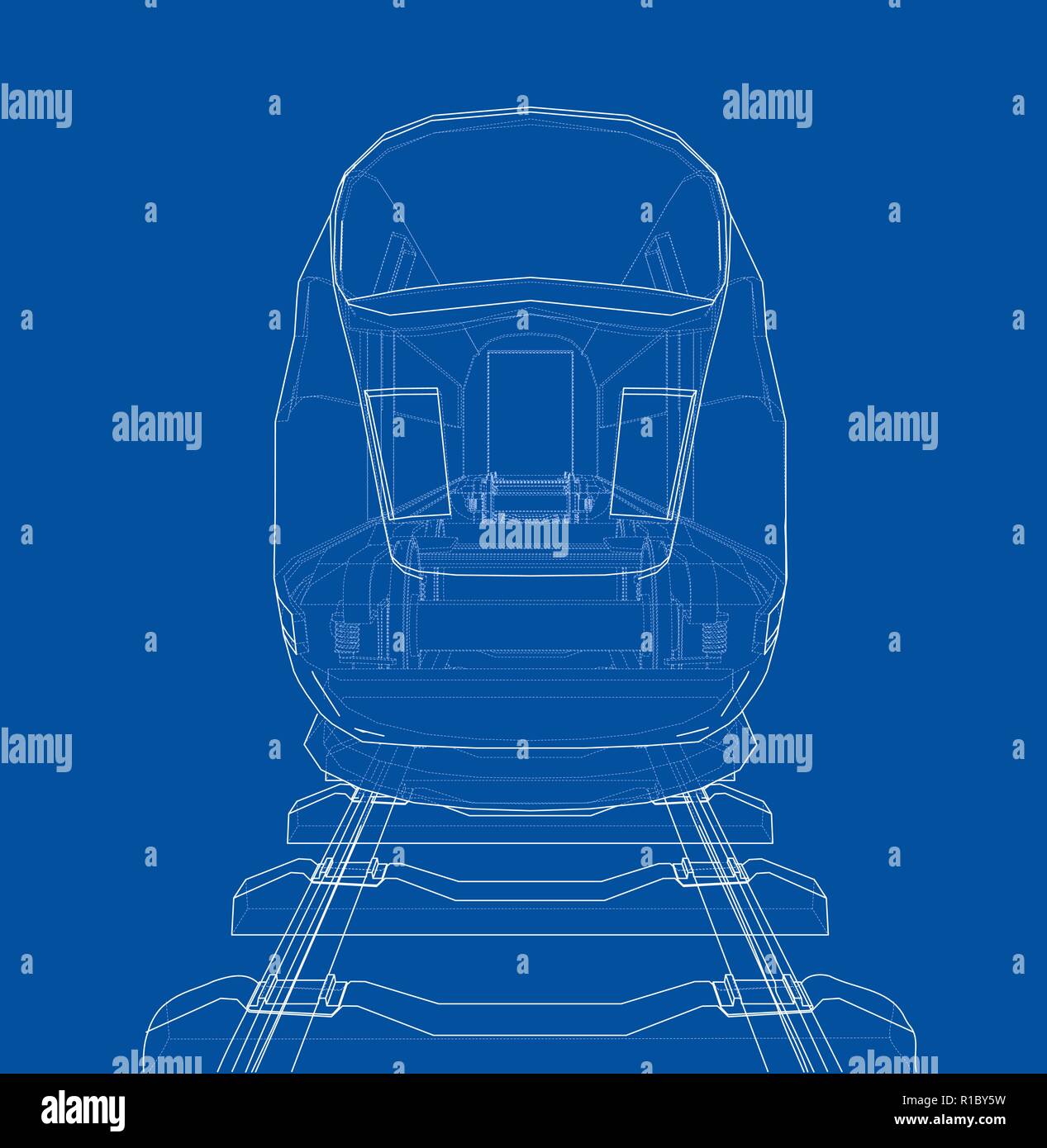 Modern speed train concept. Vector Stock Vector Image & Art - Alamy