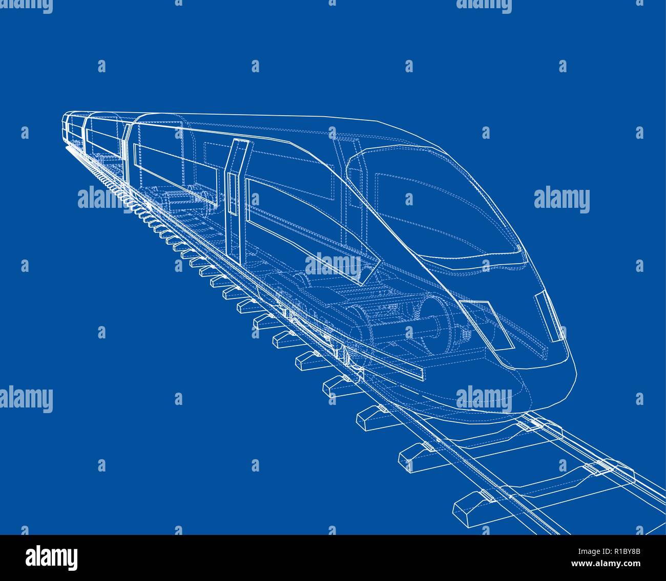 Modern speed train concept. Vector Stock Vector Image & Art - Alamy