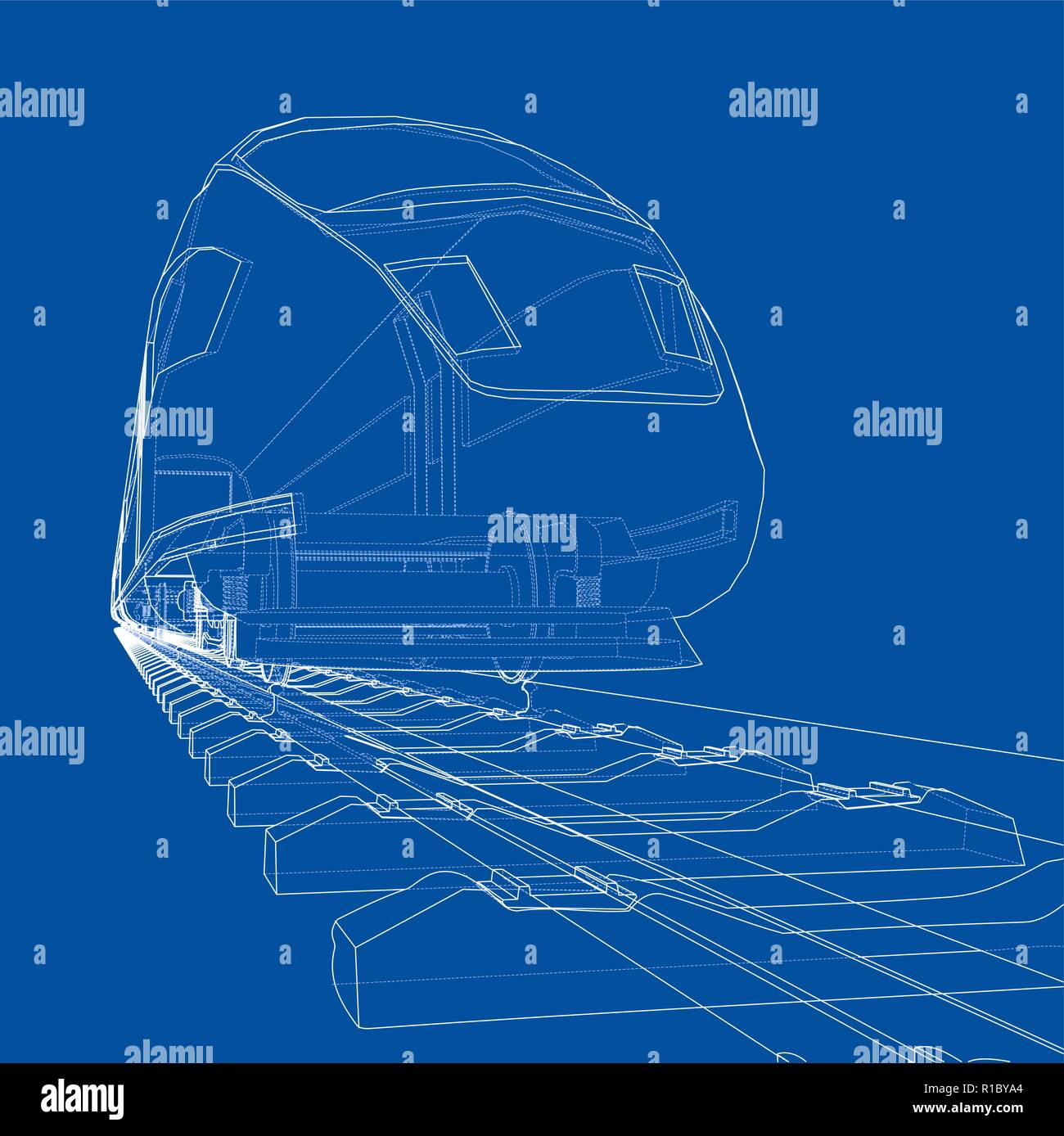 Modern speed train concept. Vector Stock Vector Image & Art - Alamy
