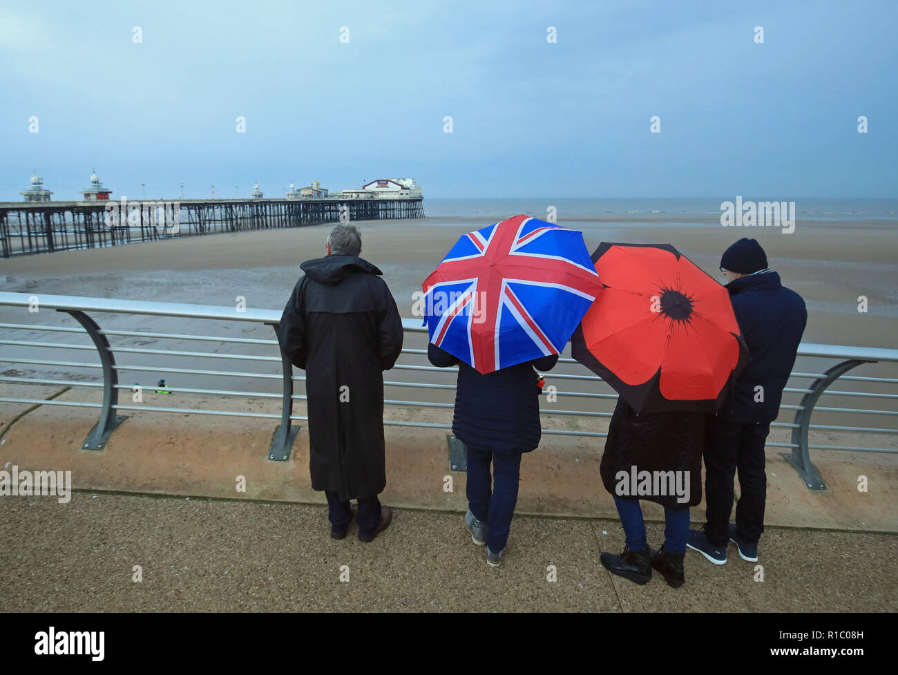 People look out over Blackpool's North Pier ahead of the Pages of the ...