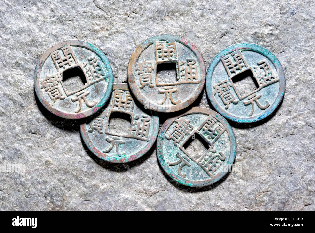 Tang dynasty coins hi-res stock photography and images - Alamy