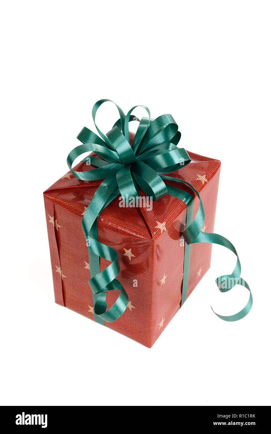 gift box over white background Stock Photo - Alamy