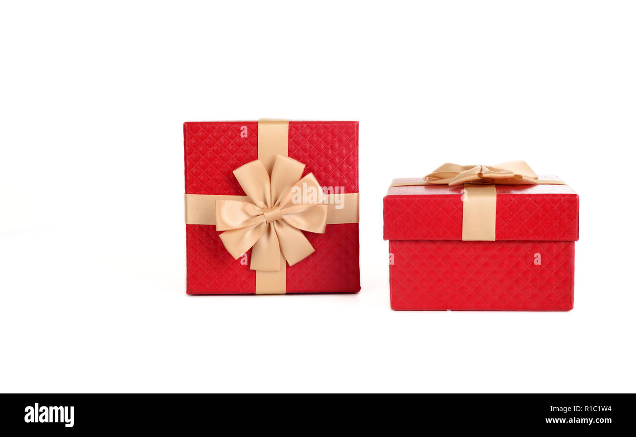 gift box over white background Stock Photo - Alamy