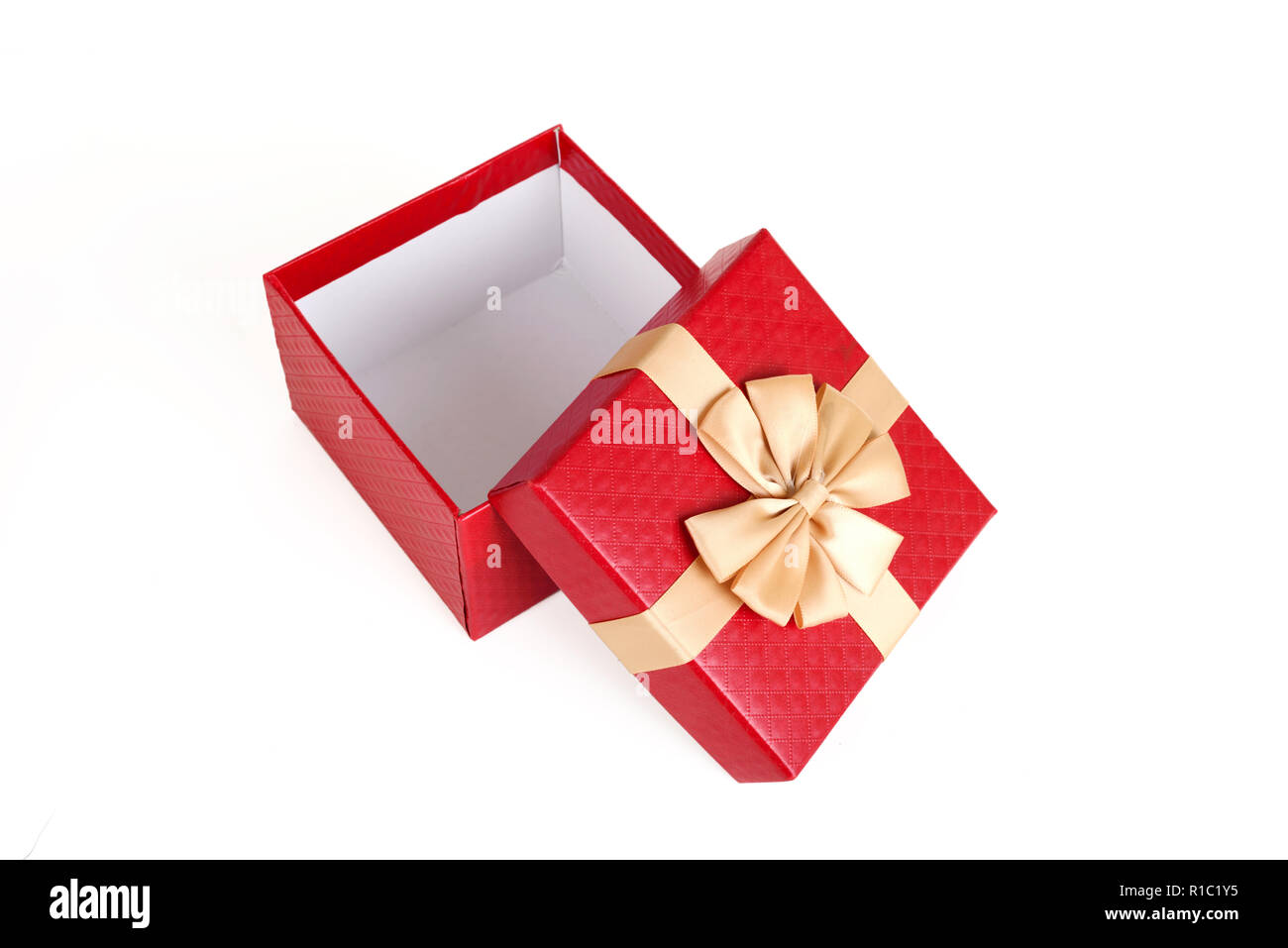 Gift box ribbon letter Cut Out Stock Images & Pictures - Alamy