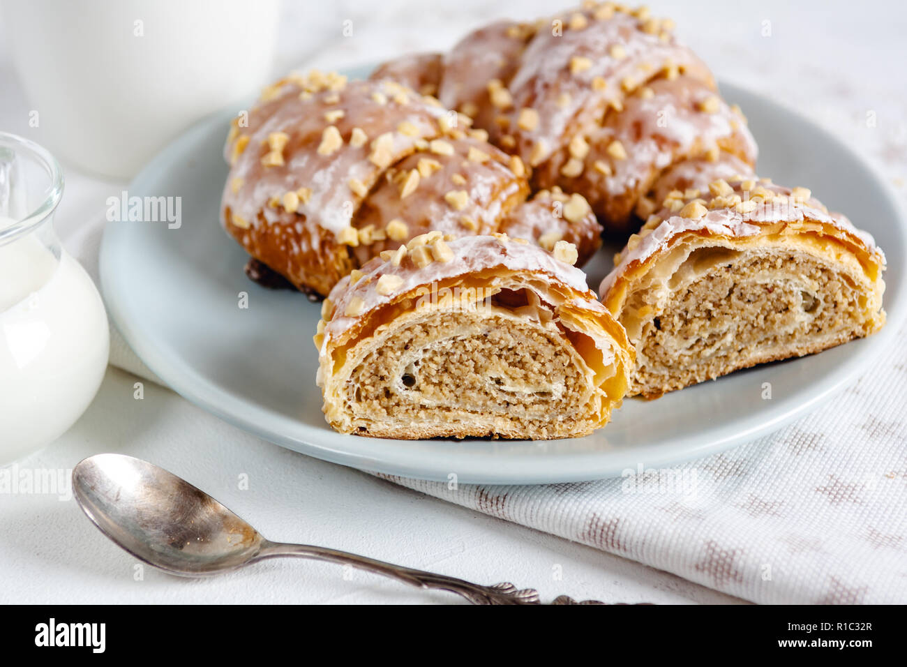 Polish traditional Saint Martin's croissants.Traditional pastries with ...