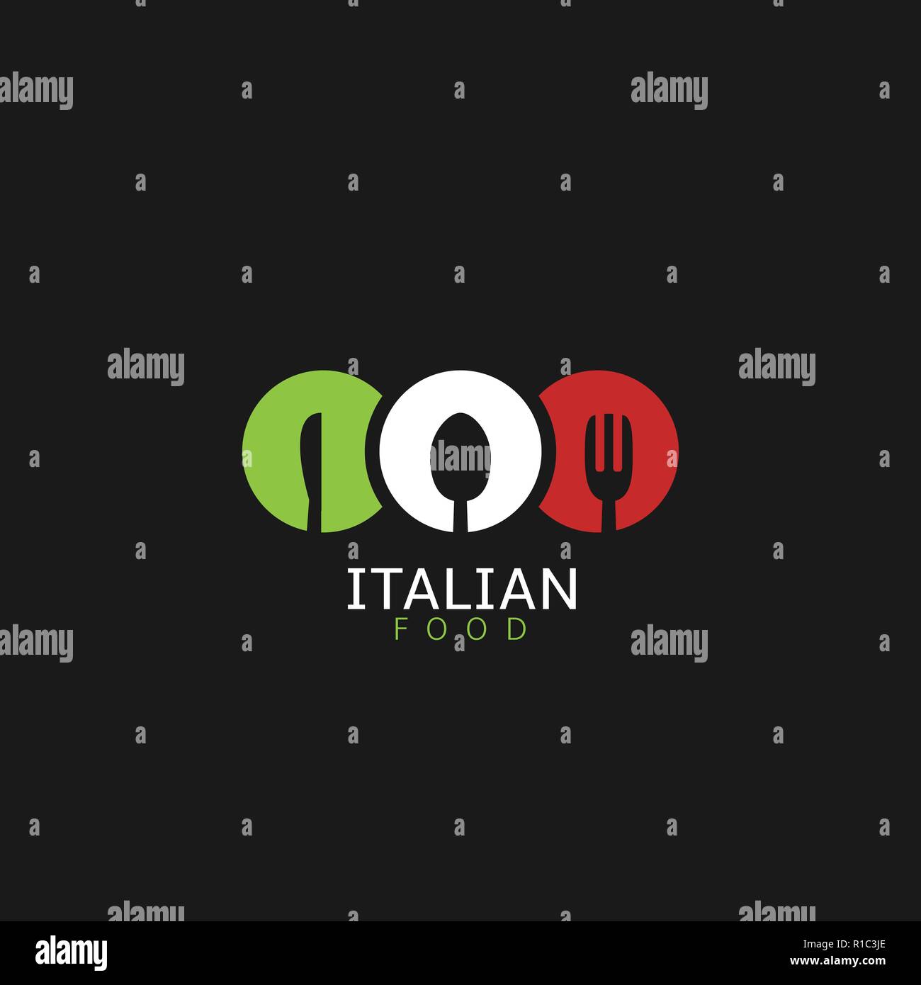 German food logo icon template.Spoon,knife and fork icon vector ...