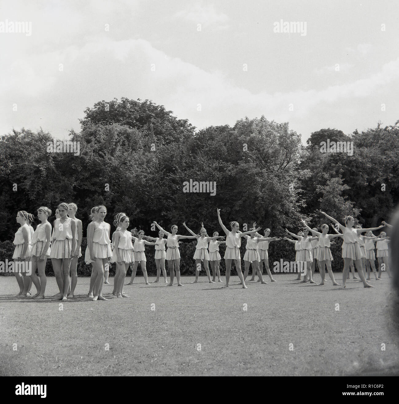 1967, historical, female students from the Tring Park School for the ...