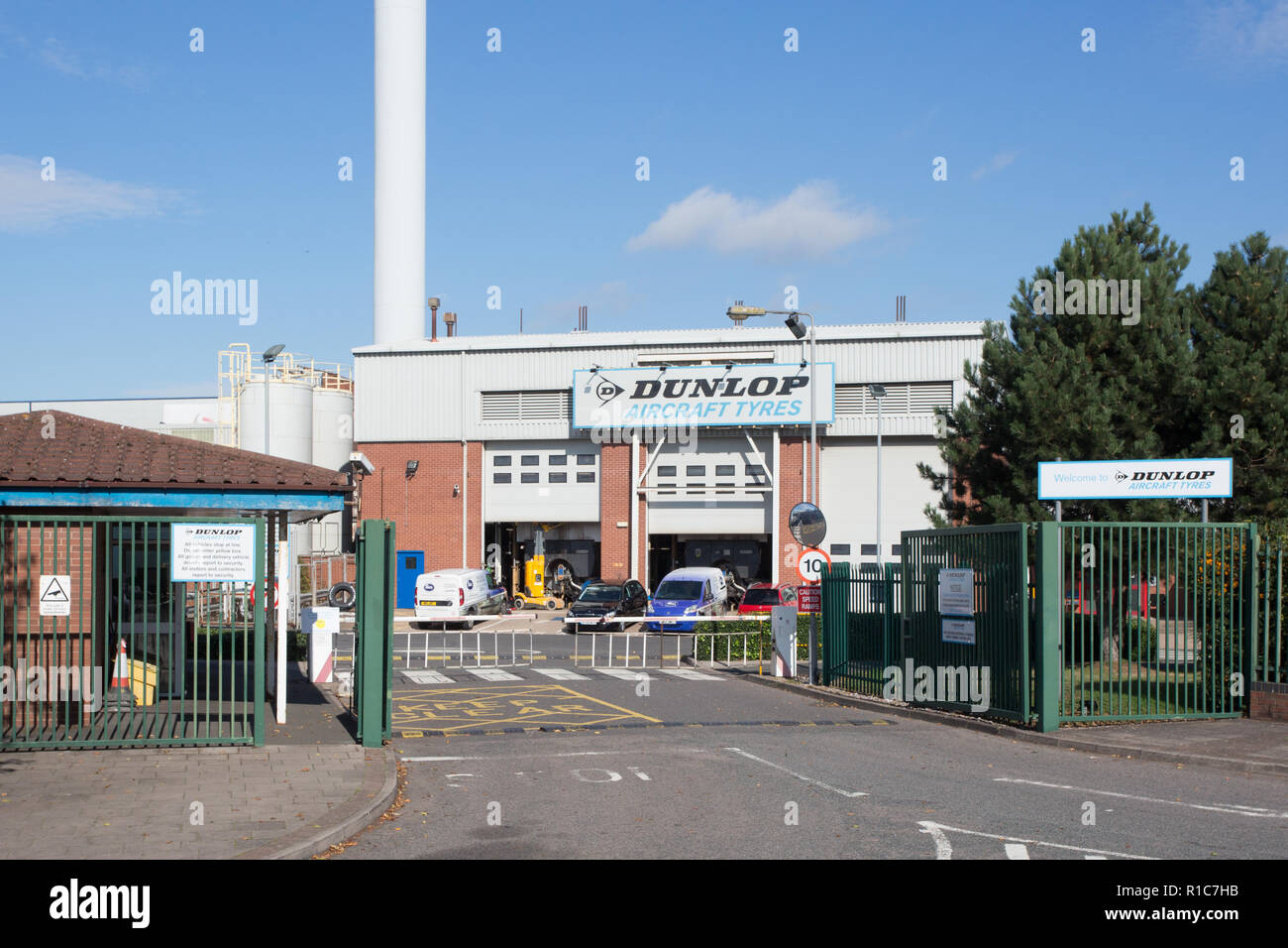 Dunlop Aircraft Tyres factory, Birmingham Stock Photo - Alamy