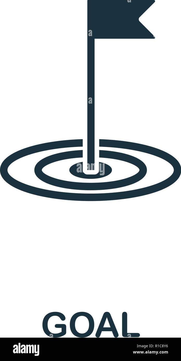Goal icon. Premium style design from startup icon collection. UI and UX ...