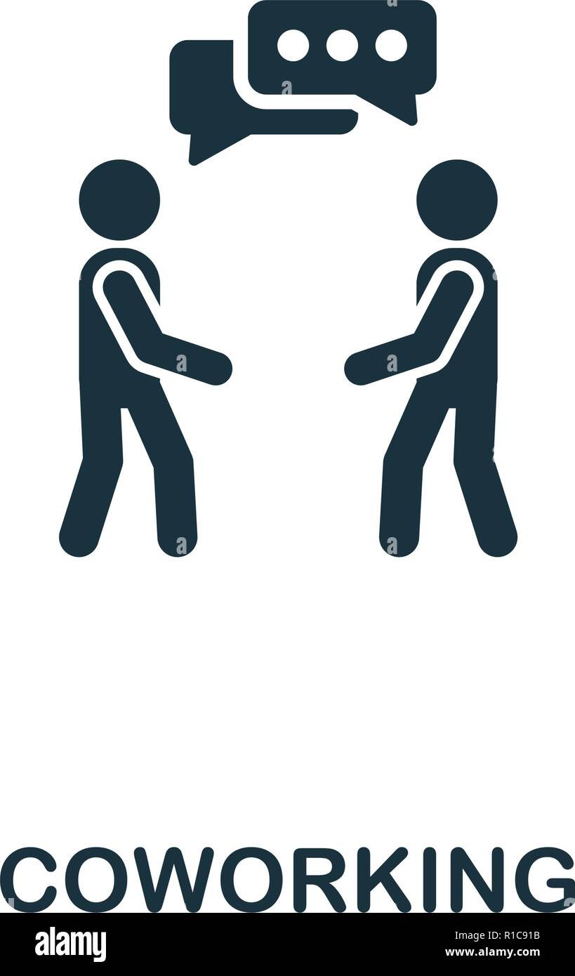 Coworking icon. Premium style design from startup icon collection. UI ...