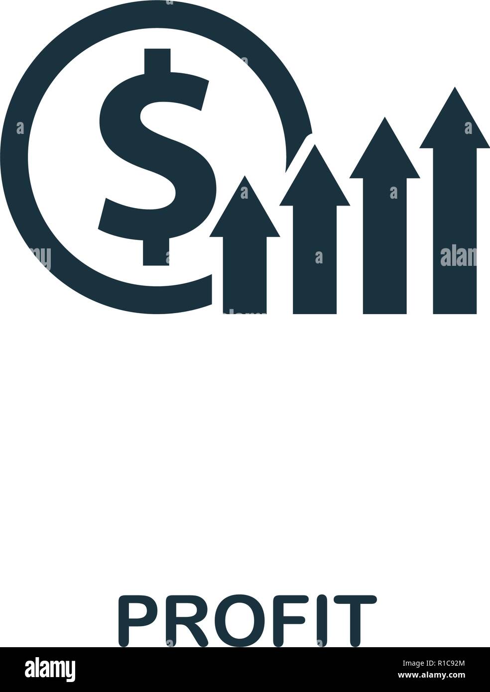 Profit icon. Premium style design from startup icon collection. UI and ...