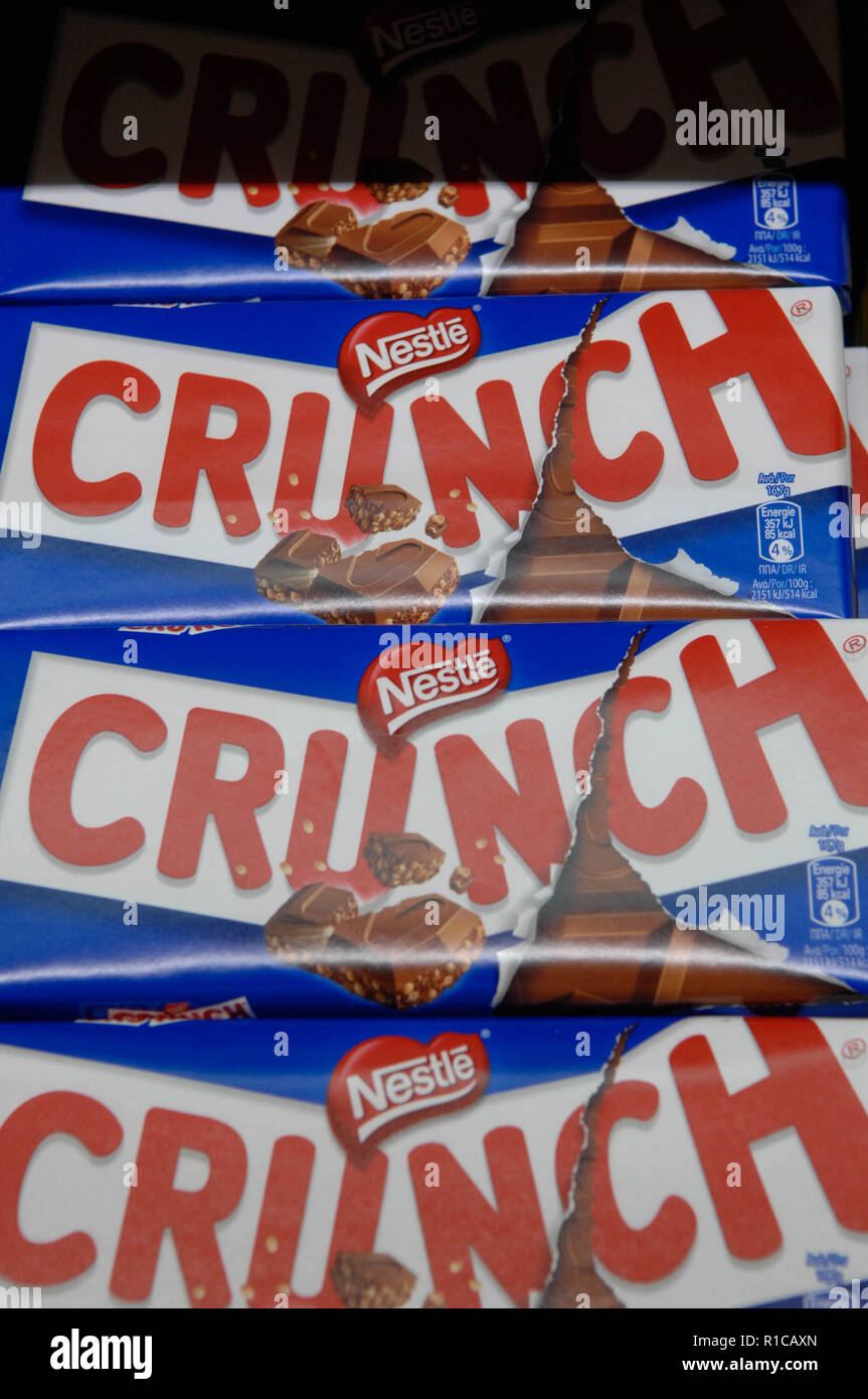 Chocolate Crunch Logo CRUNCH Candy Bars, Full Size, 1.55 Oz., 36 Pk.