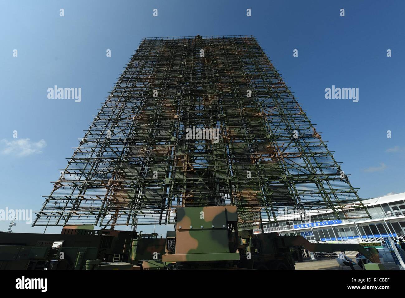 Zhuhai, China. 11th Nov, 2018. The JY-27A radar can be seen at the ...