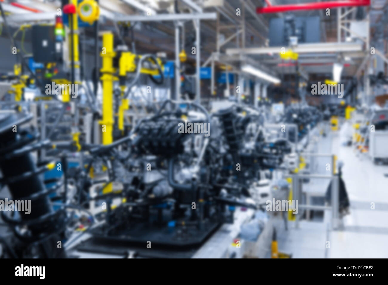 Blurred background internal parts of car. Defocused image of car ...