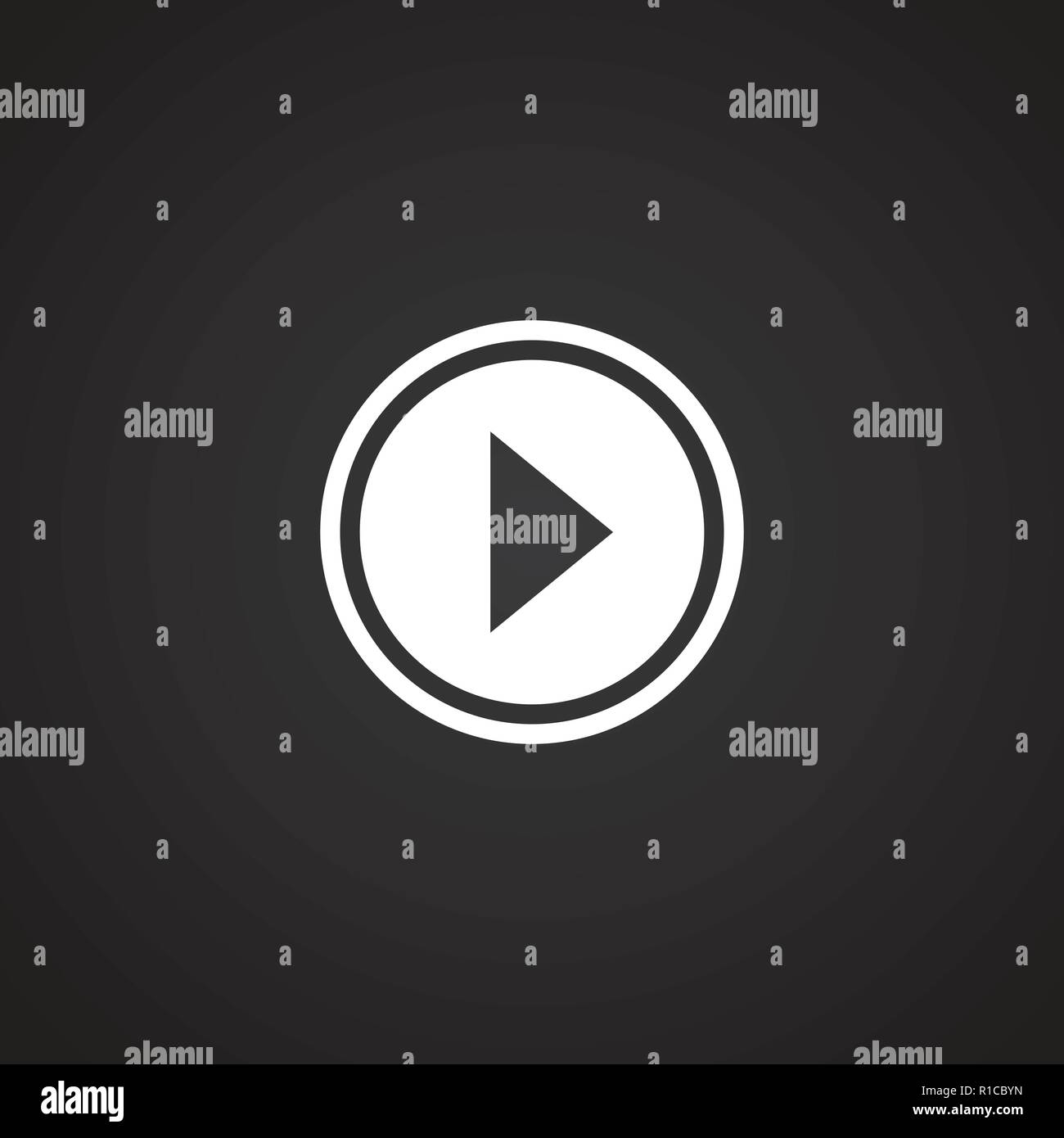 Arrow with outline on black background Stock Vector Image & Art - Alamy
