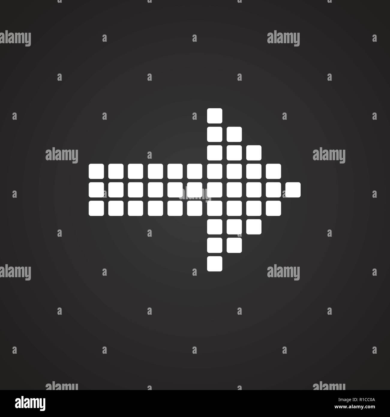 Digital Arrow on black background Stock Vector Image & Art - Alamy