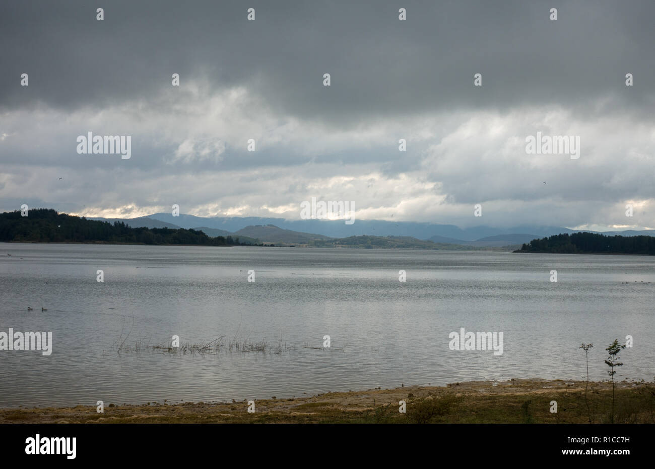 The reservoir of ullibarri-gamboa in Álava, Basque Country, Spain Stock ...