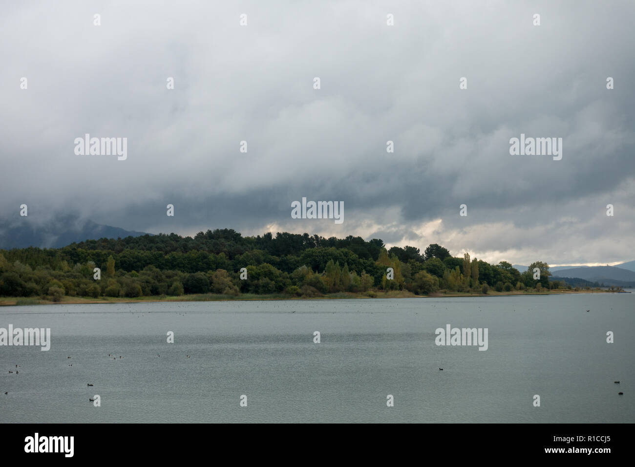 The reservoir of ullibarri-gamboa in Álava, Basque Country, Spain Stock ...