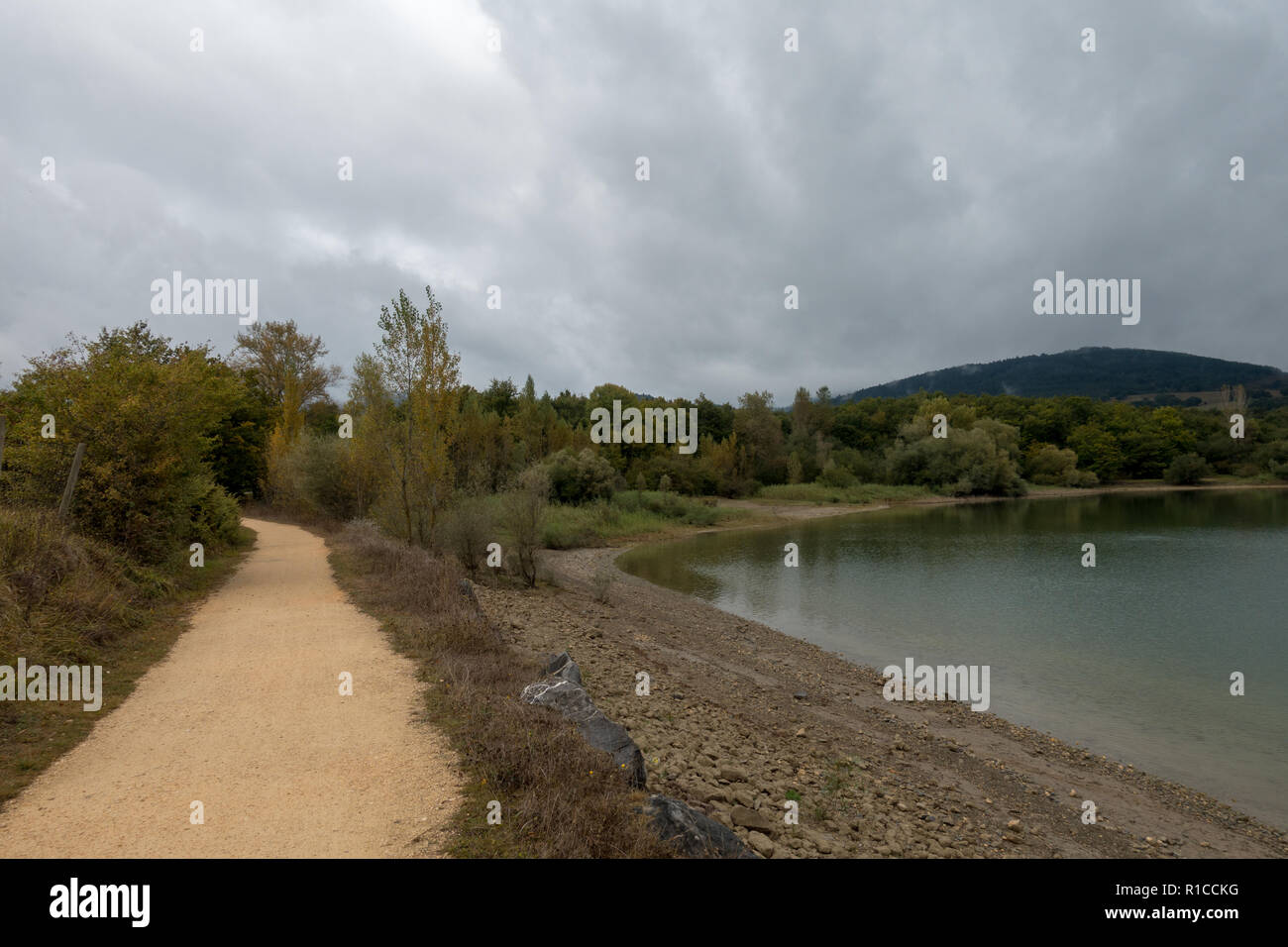 The reservoir of ullibarri-gamboa in Álava, Basque Country, Spain Stock ...