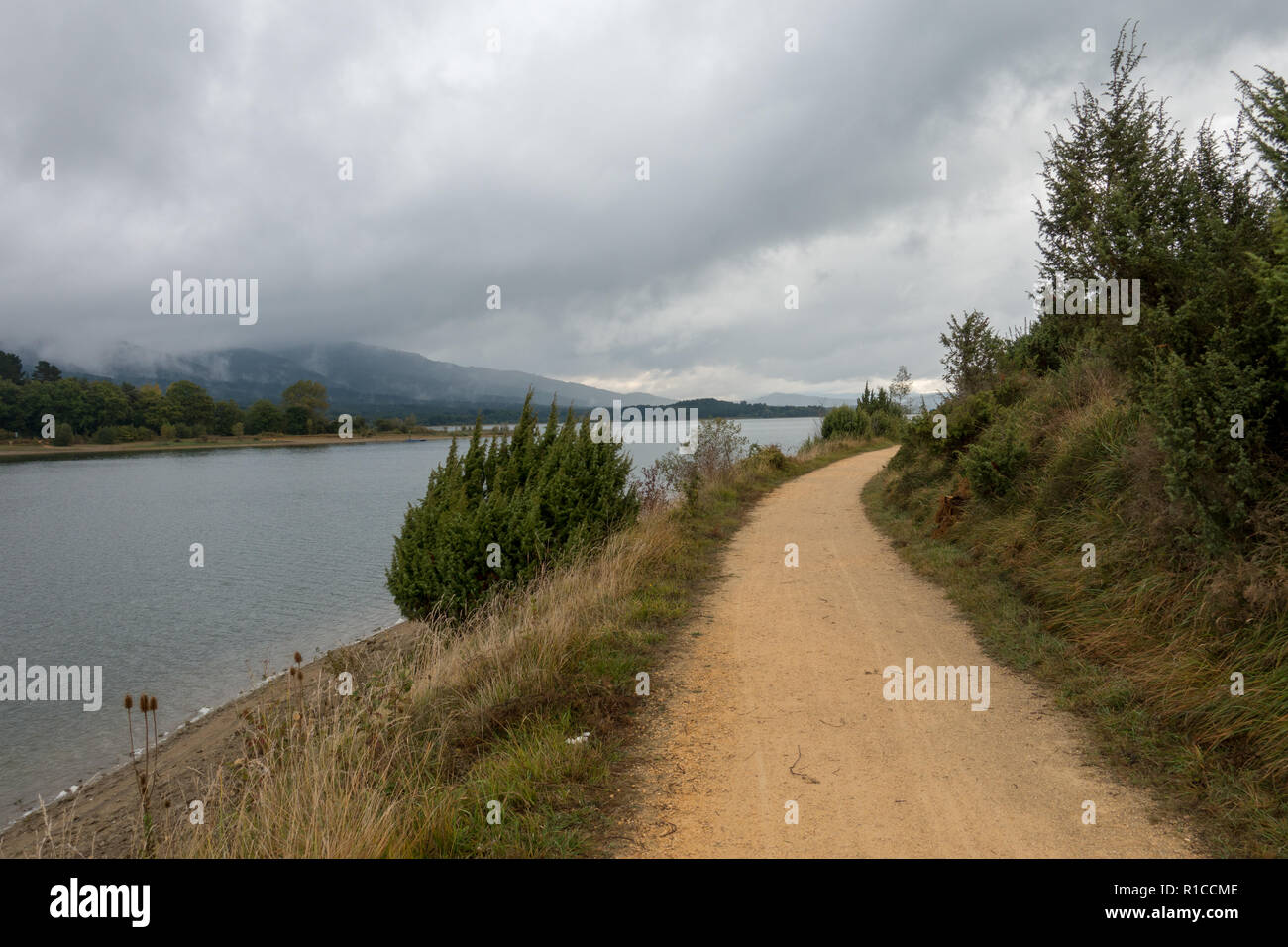 The reservoir of ullibarri-gamboa in Álava, Basque Country, Spain Stock ...