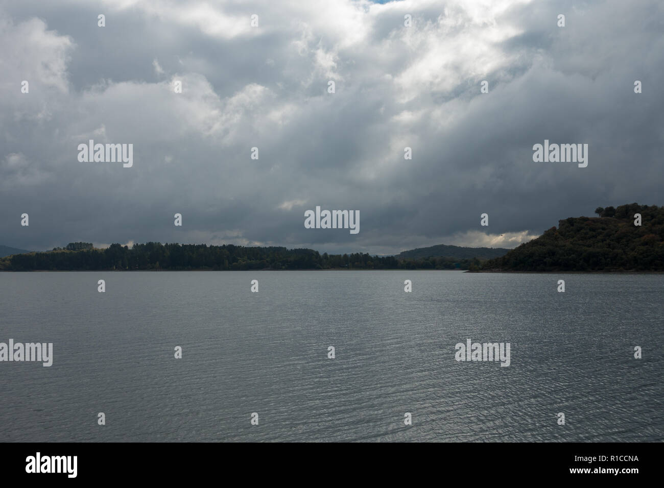 The reservoir of ullibarri-gamboa in Álava, Basque Country, Spain Stock ...