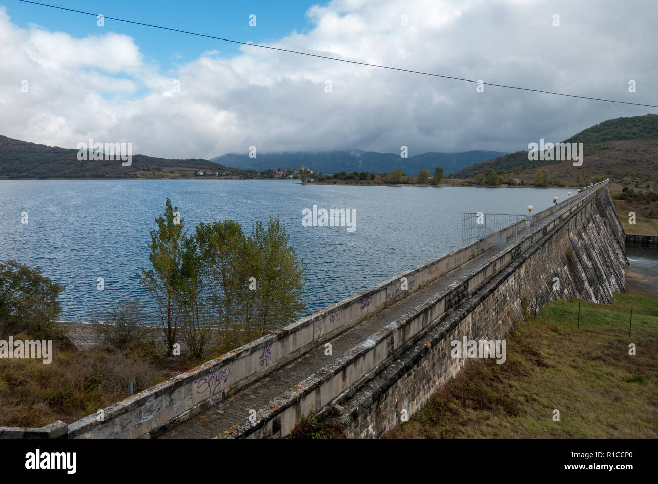 The reservoir of ullibarri-gamboa in Álava, Basque Country, Spain Stock ...