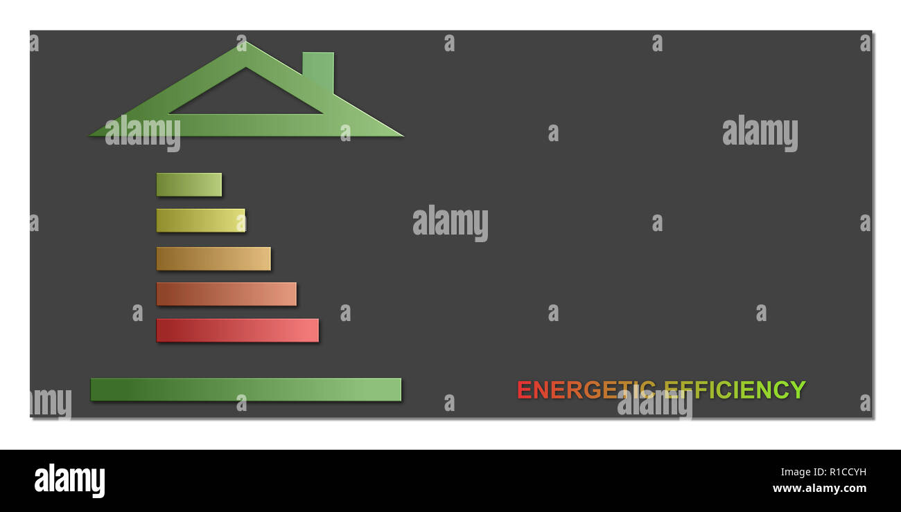 homes and buildings energy efficiency concept iluustration backdrop ...
