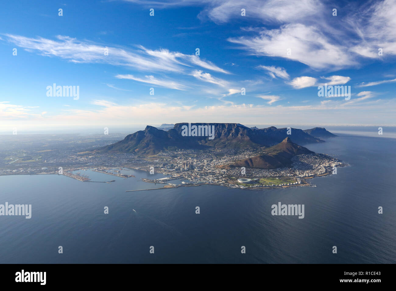 Cape Town from Above Stock Photo - Alamy