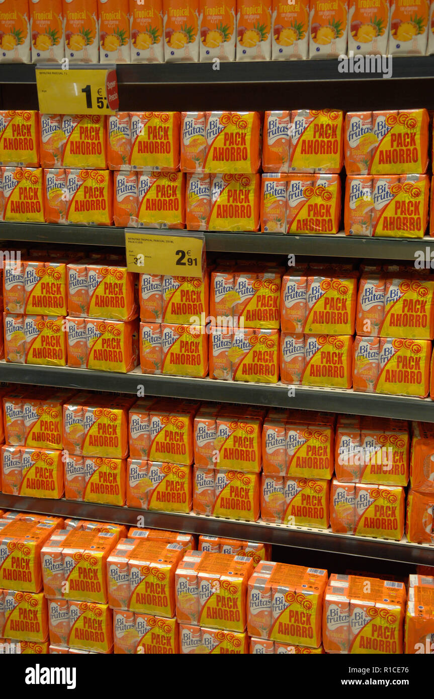 Bi frutas,milk juice Stock Photo - Alamy