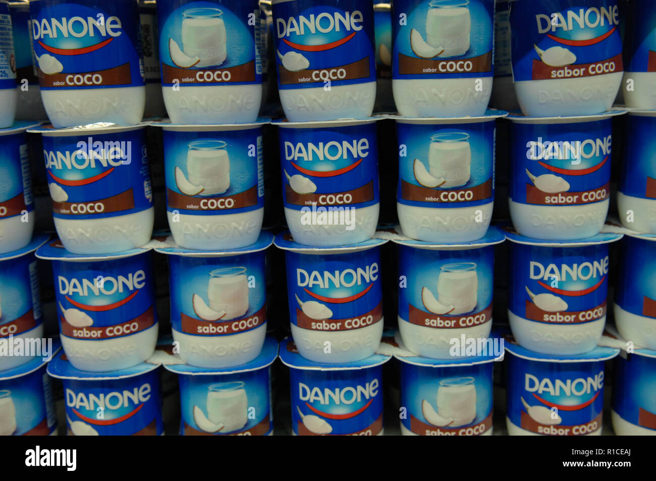 Danone yoghurt hi-res stock photography and images - Alamy