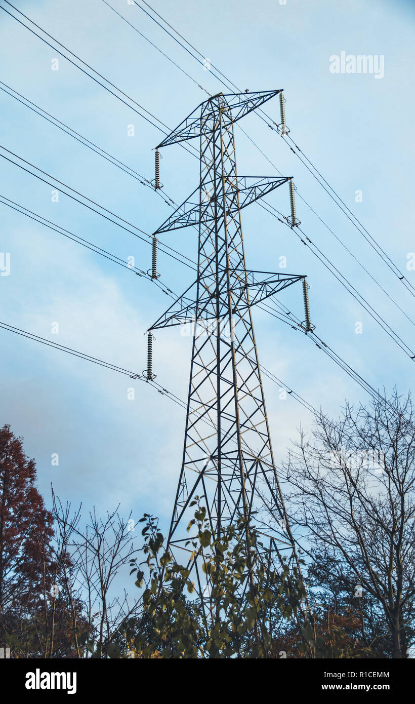Large transmission tower hi-res stock photography and images - Alamy